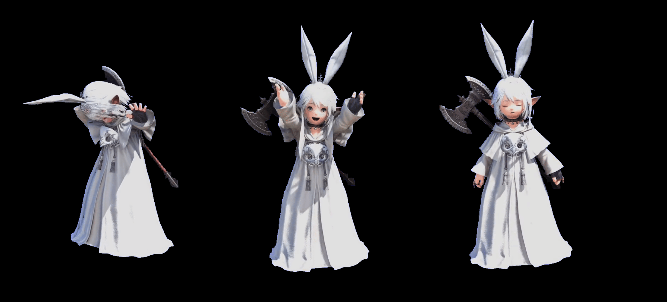 Lalafell Emotes – Squiggly Whale